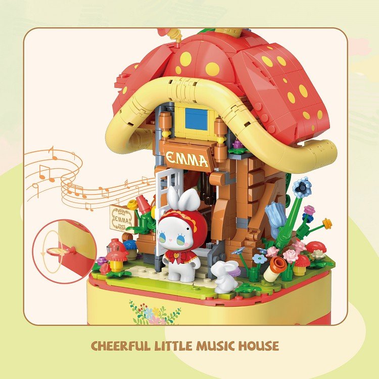 EMMA Mushroom House Building Blocks | LUCKY EMMA STUDIO